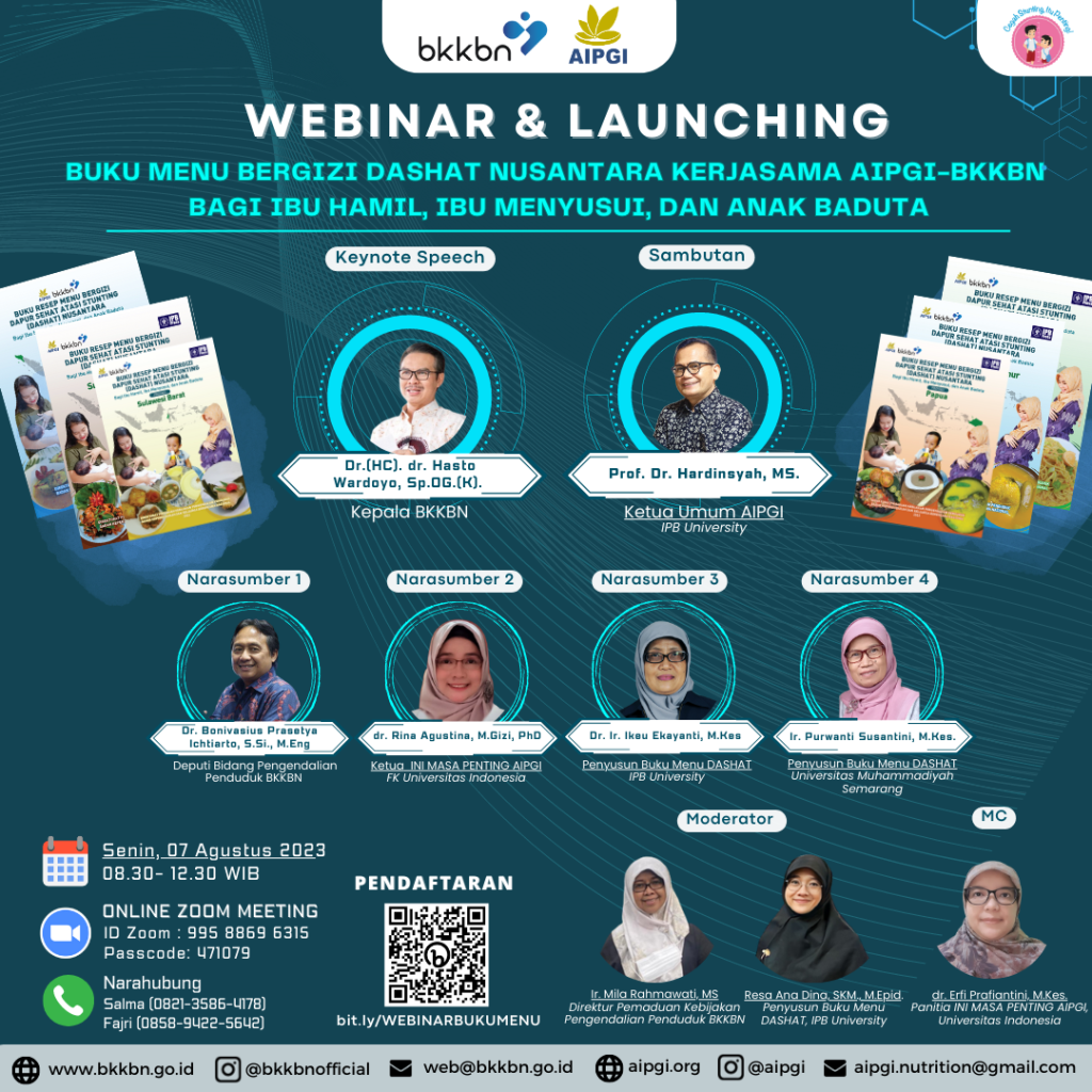 WEBINAR DAN LAUNCHING BUKU MENU DASHAT NUSANTARA - AIPGI